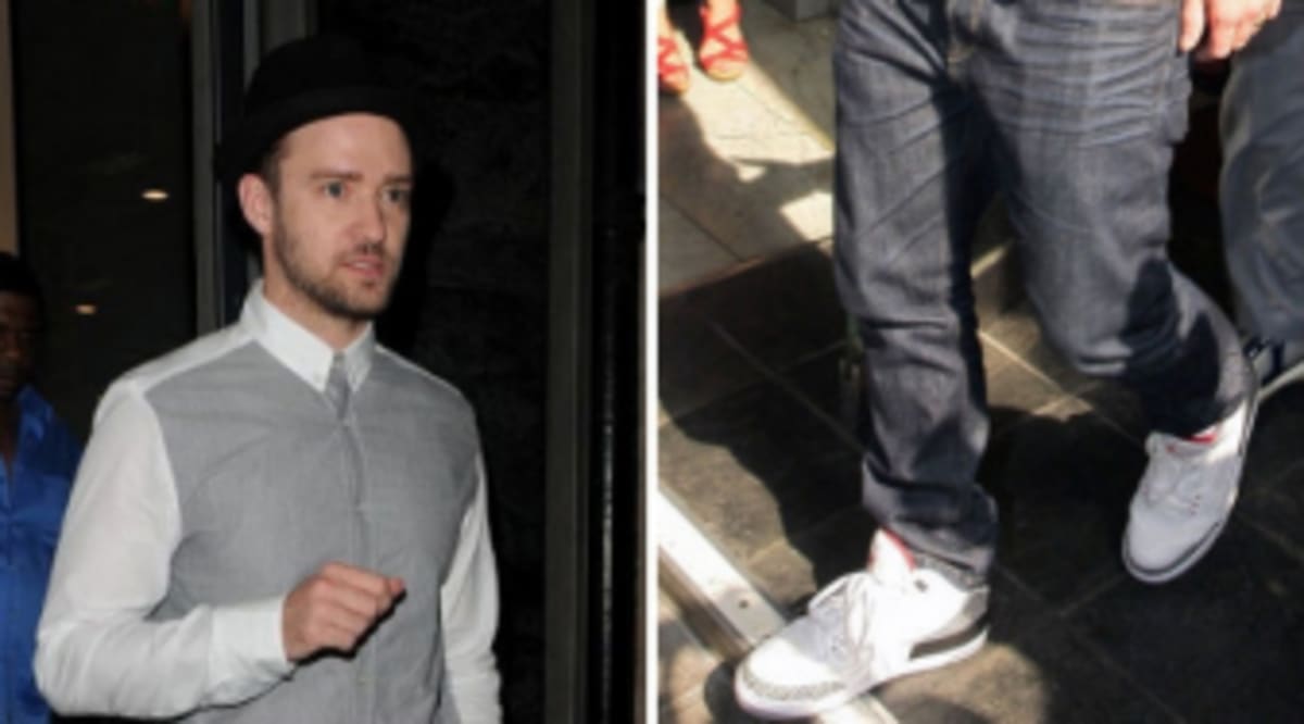 Justin Timberlake Wears Air Jordan 3 Retro '88 Justin Timberlake Wears Air Jordan 3 Retro '88