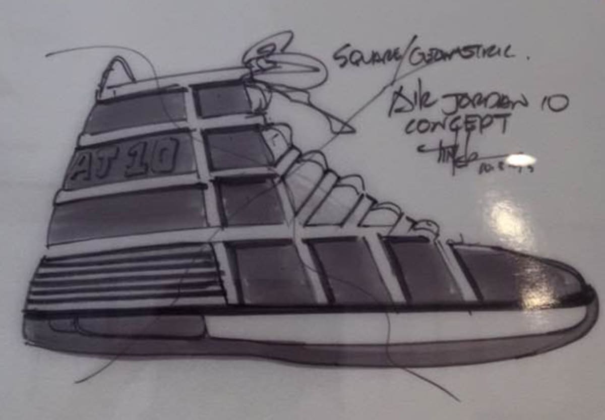 Air Jordan 10 Design Sketch | Sole Collector
